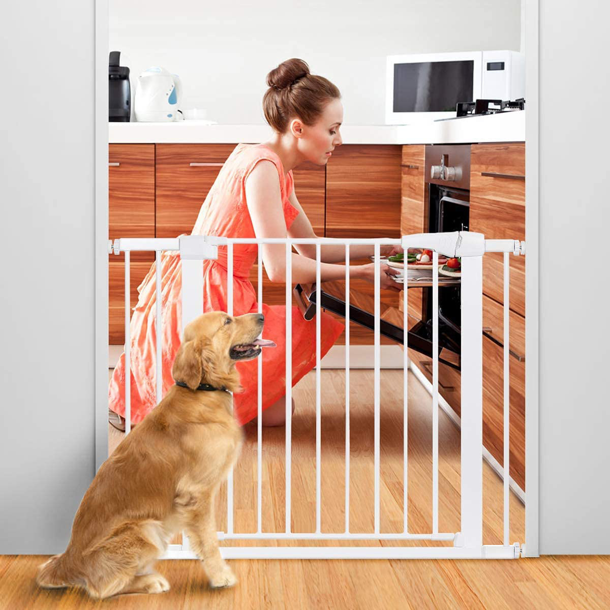 Tucker Murphy Pet™ Demetia Pressure Mounted Pet Gate With Door ...