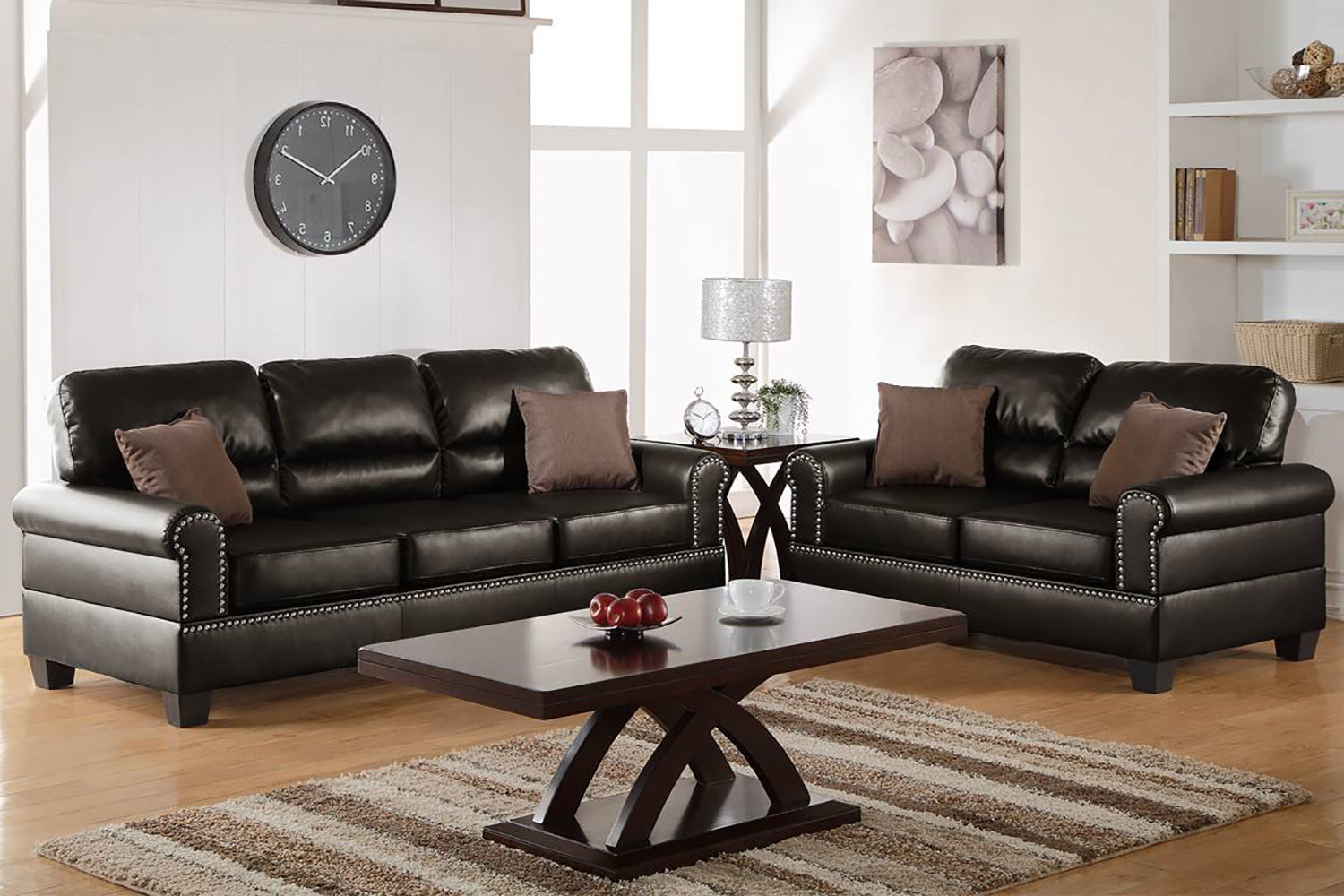 Red Barrel Studio® 2 - Piece Faux Leather Sofa Set | Wayfair