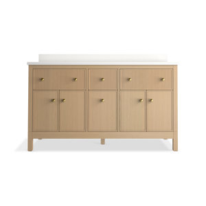 Malin By Studio McGee 60 in. Bathroom Vanity Cabinet With Sinks And ...
