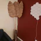 Joss & Main Cyrus Palm Leaf and Decorative Fan Vase Fillers Sculpture ...