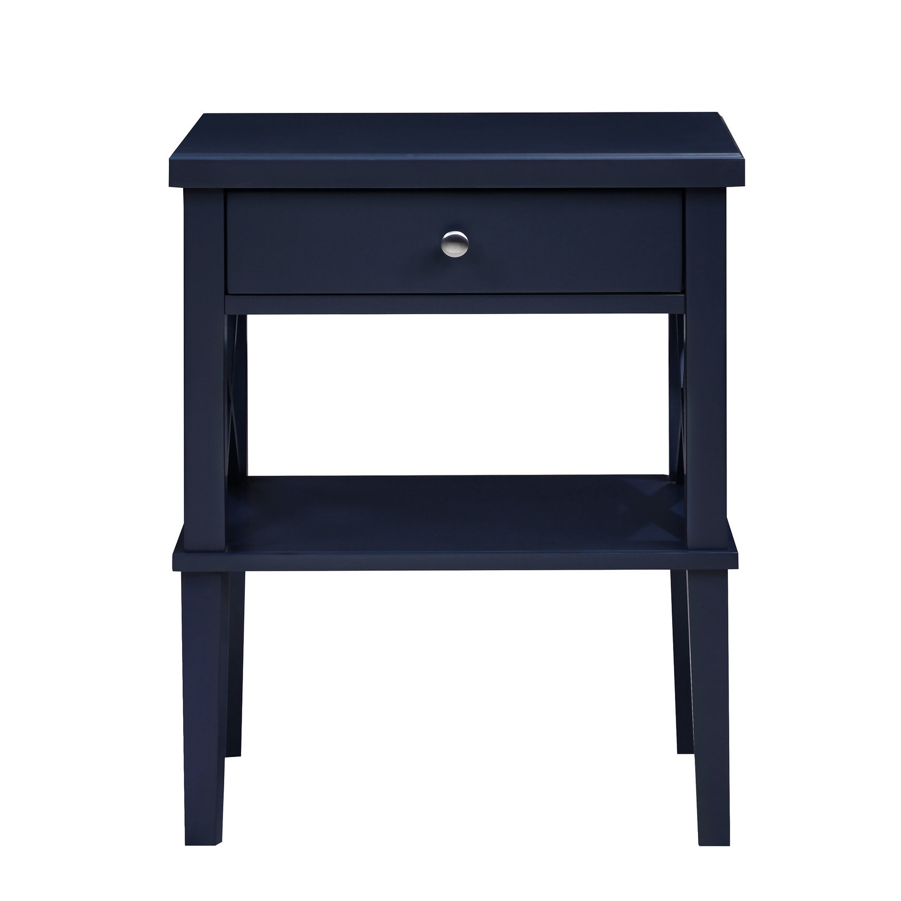 fengshu Midnight Blue Nightstand - Construction Using Hardwood Solids ...