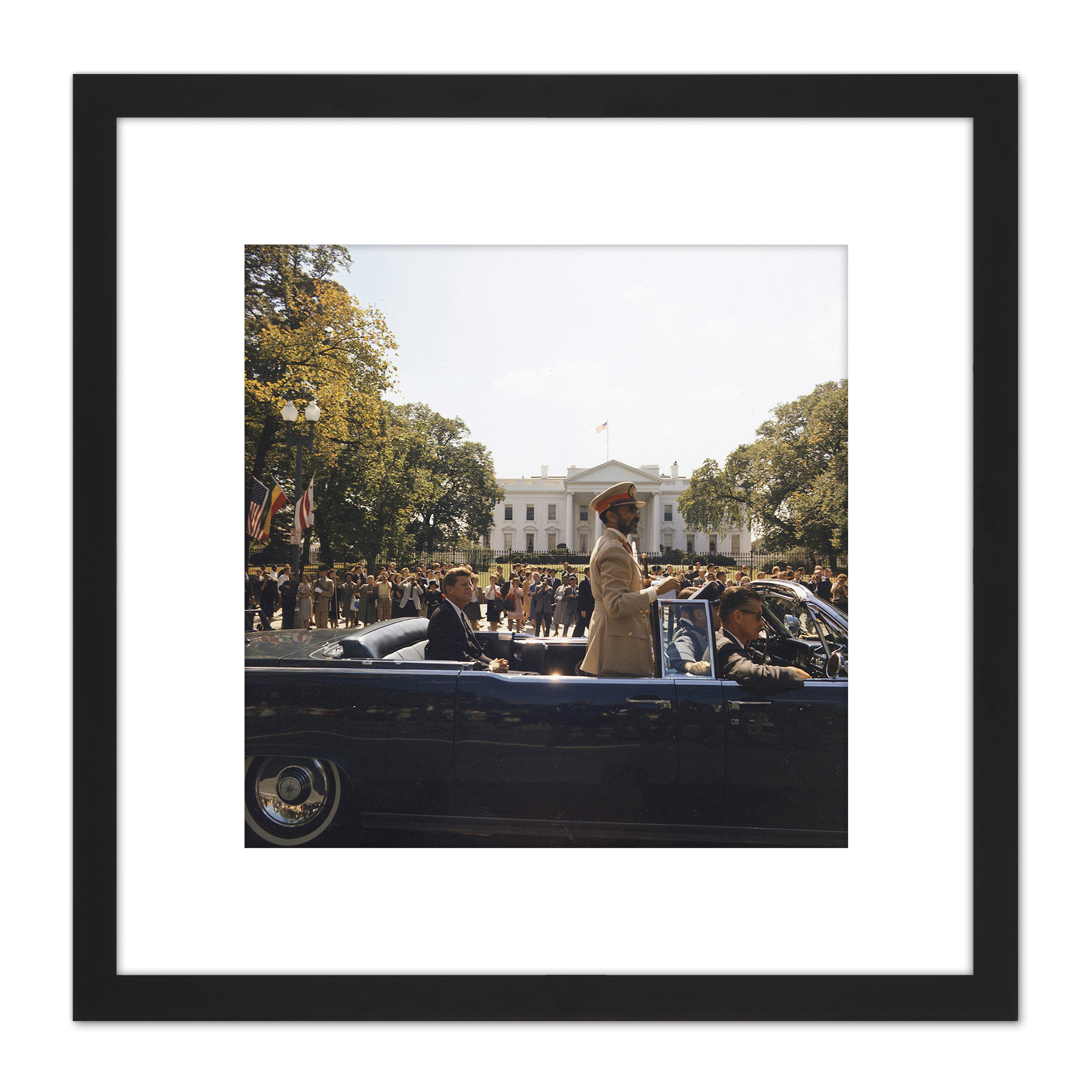 ClassicLiving Parade JFK Kennedy Emperor Haile Selassie - Picture Frame ...