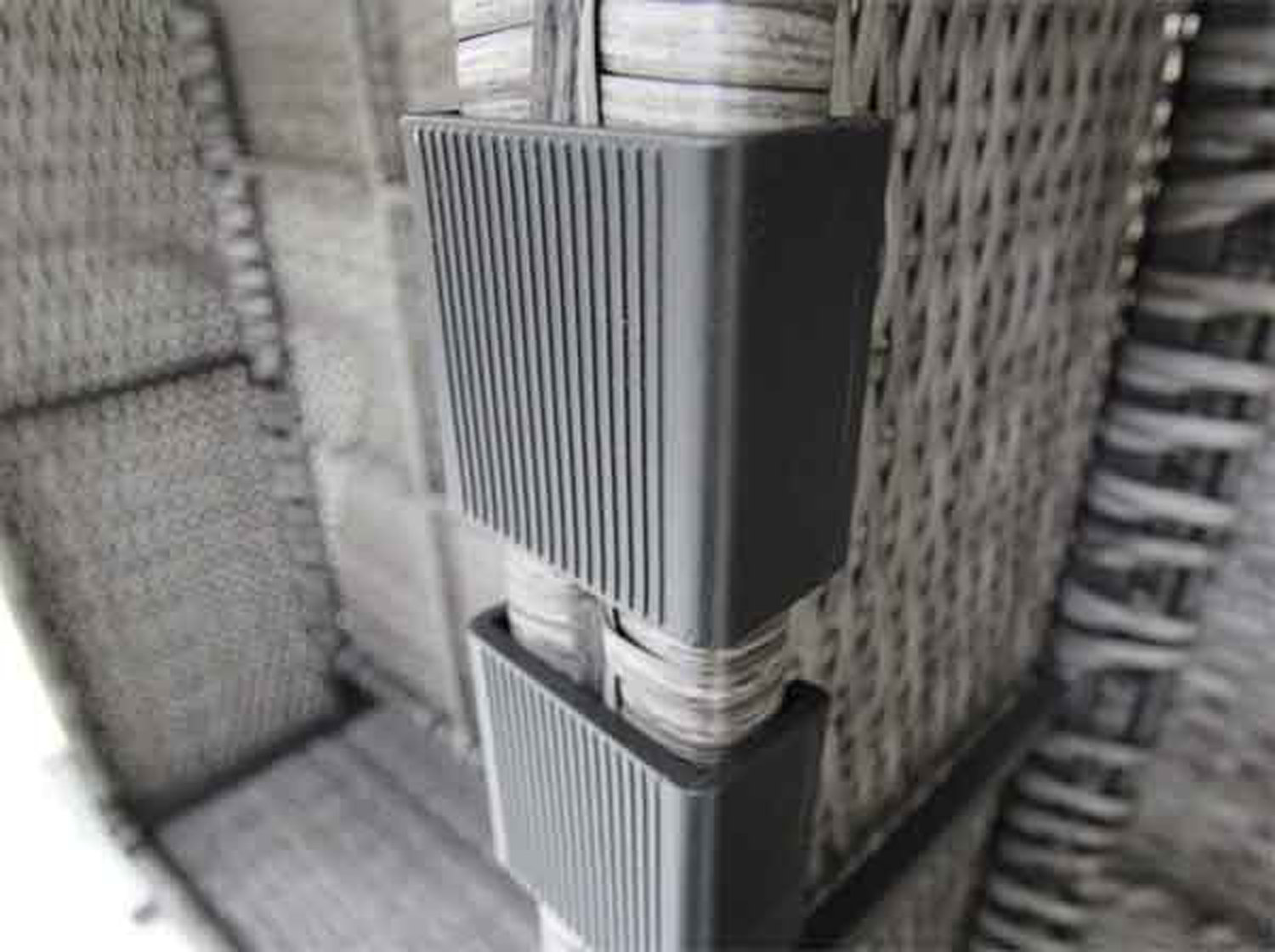 Urban Furnishings Set Of 10 Outdoor Patio Wicker Furniture Alignment ...