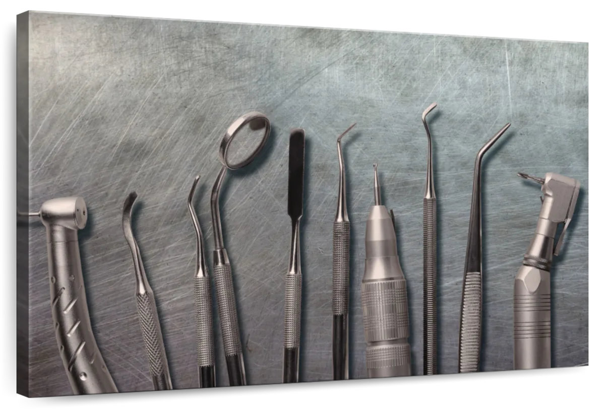 Ebern Designs Alcaraz Dentist Silver Tools | Wayfair