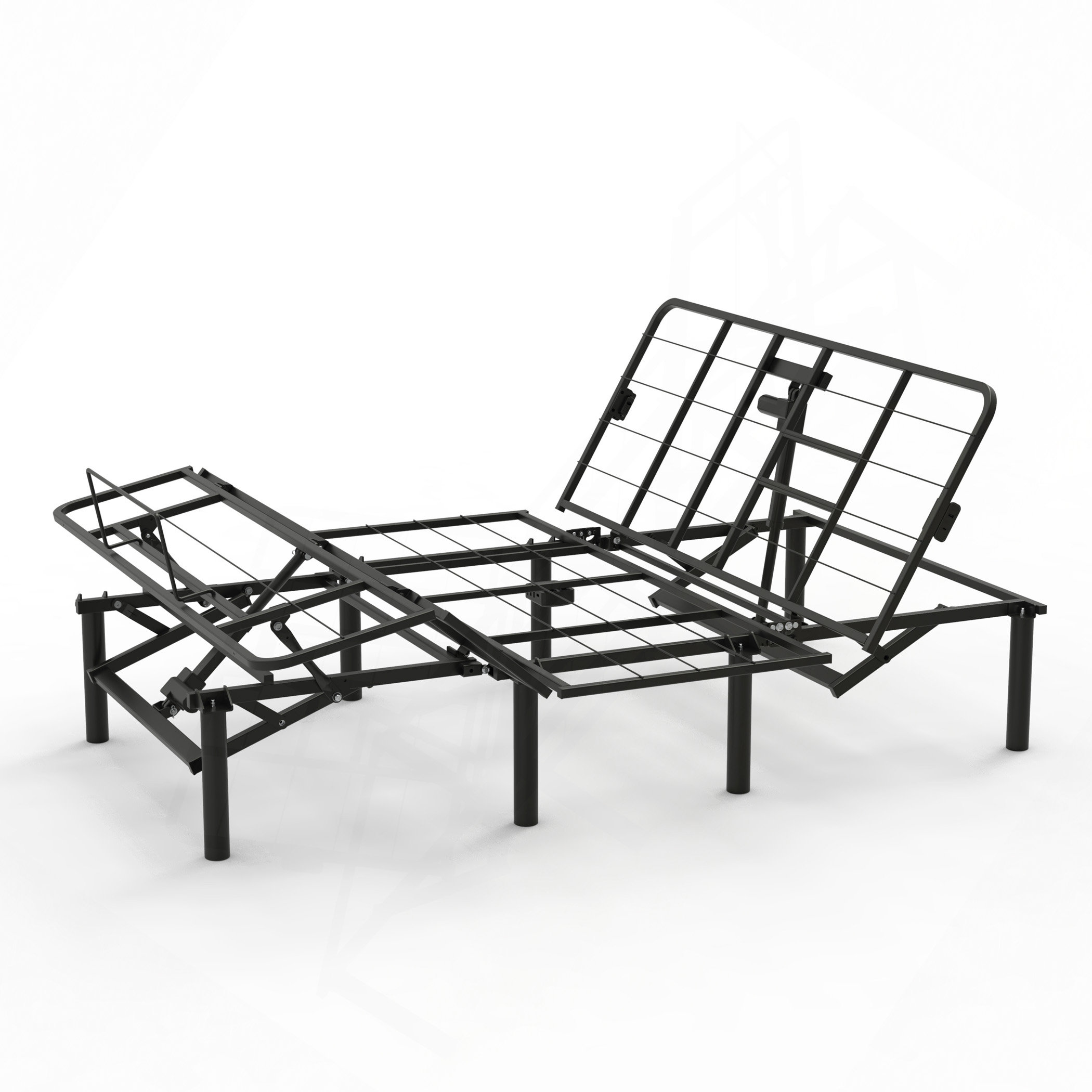 Ophelia & Co. Adjustable Bed Base Frame Head And Foot Incline Quiet ...