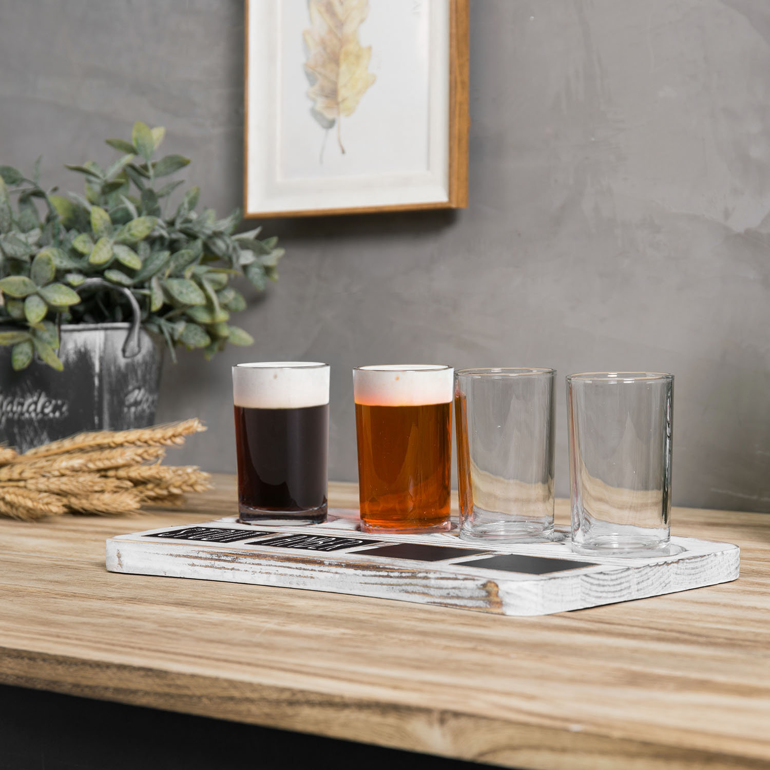 Gracie Oaks Cogdell 5 Piece 6 oz. Beer Flight Glassware Set & Reviews ...