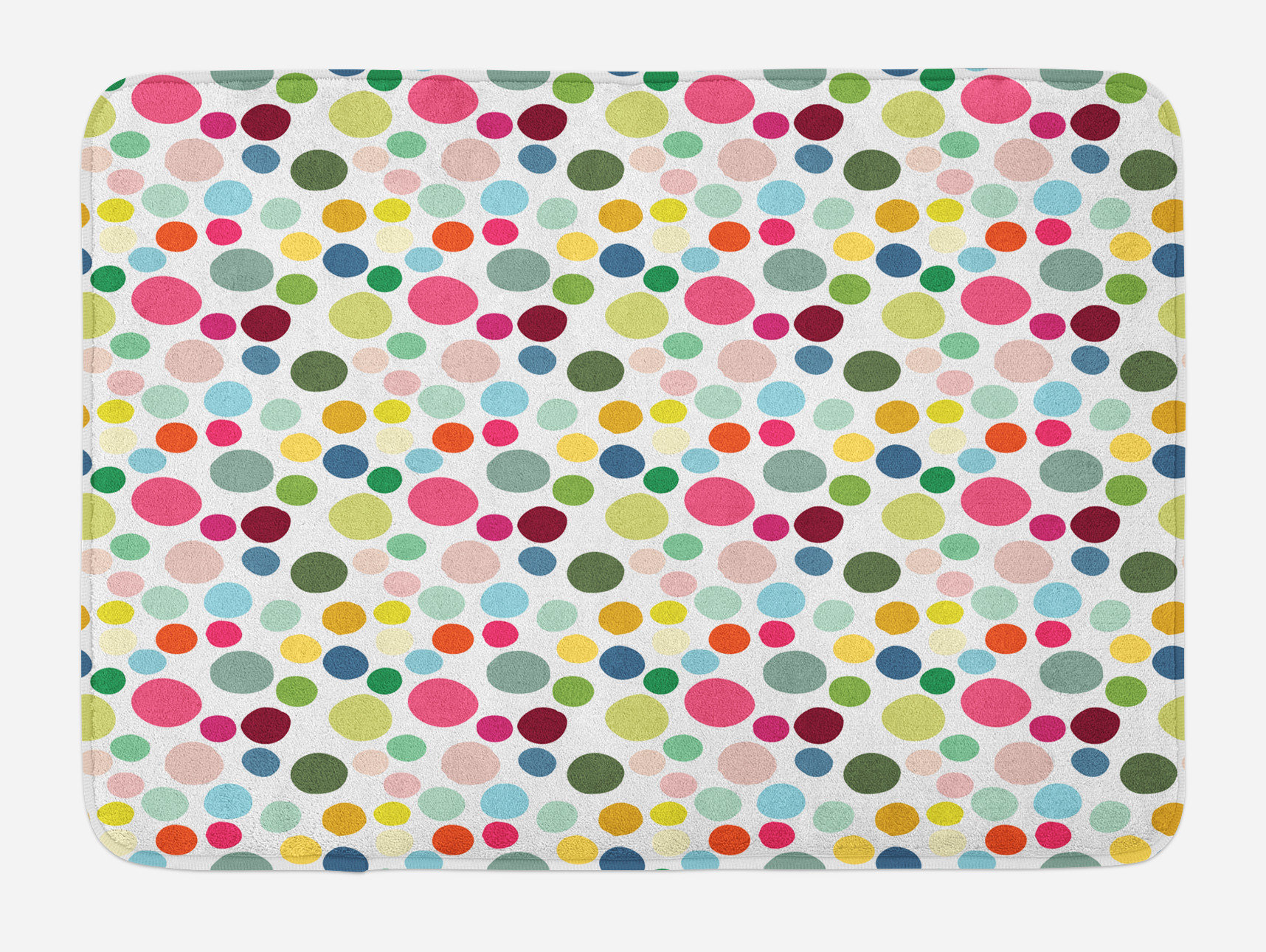 East Urban Home Bernadeen Polka Dots Bath Mat | Wayfair