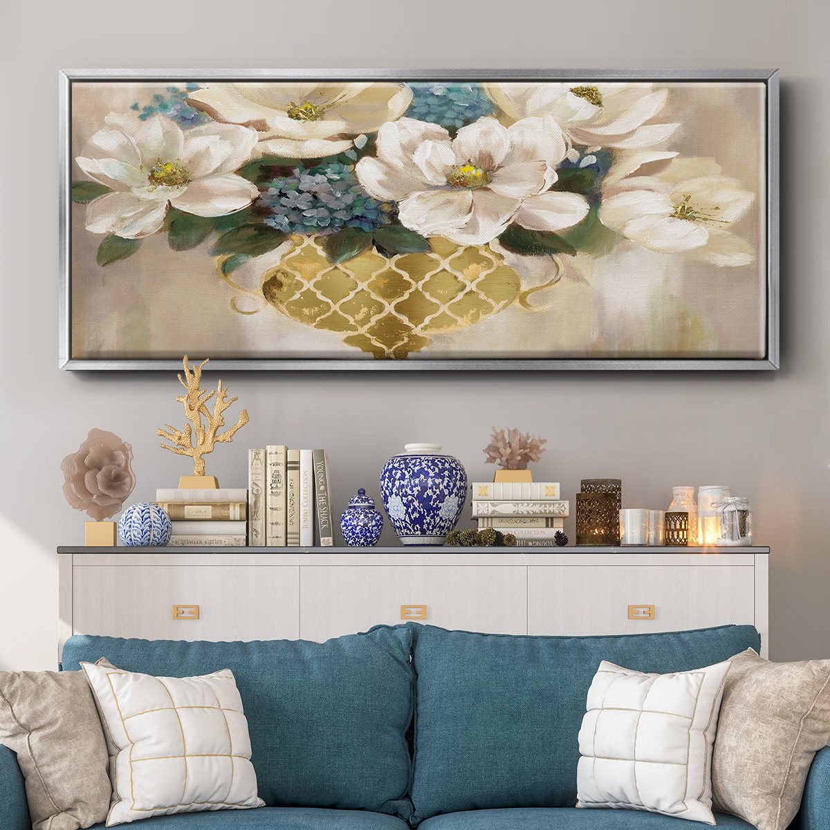 Winston Porter Southern Magnolia Framed On Canvas Print | Wayfair