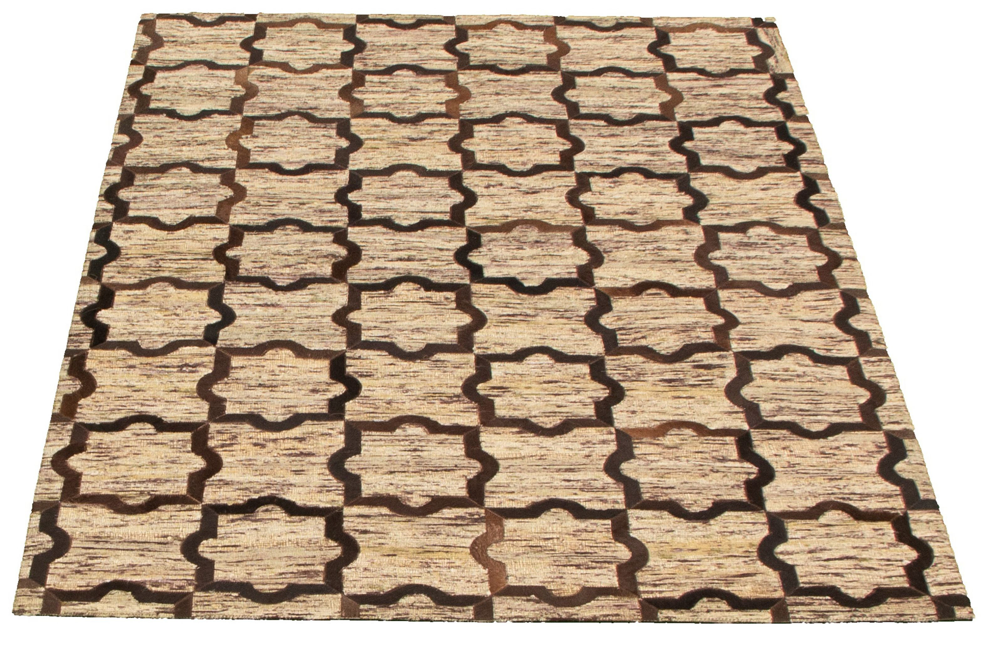 Red Barrel Studio® Patchwork Handmade Cowhide Rectangle 4'6" x 6'6 ...