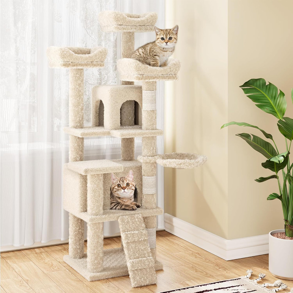 Tucker Murphy Pet™ 63Inch Cat Tree,Multi-Level Large Cat Tree for Large ...