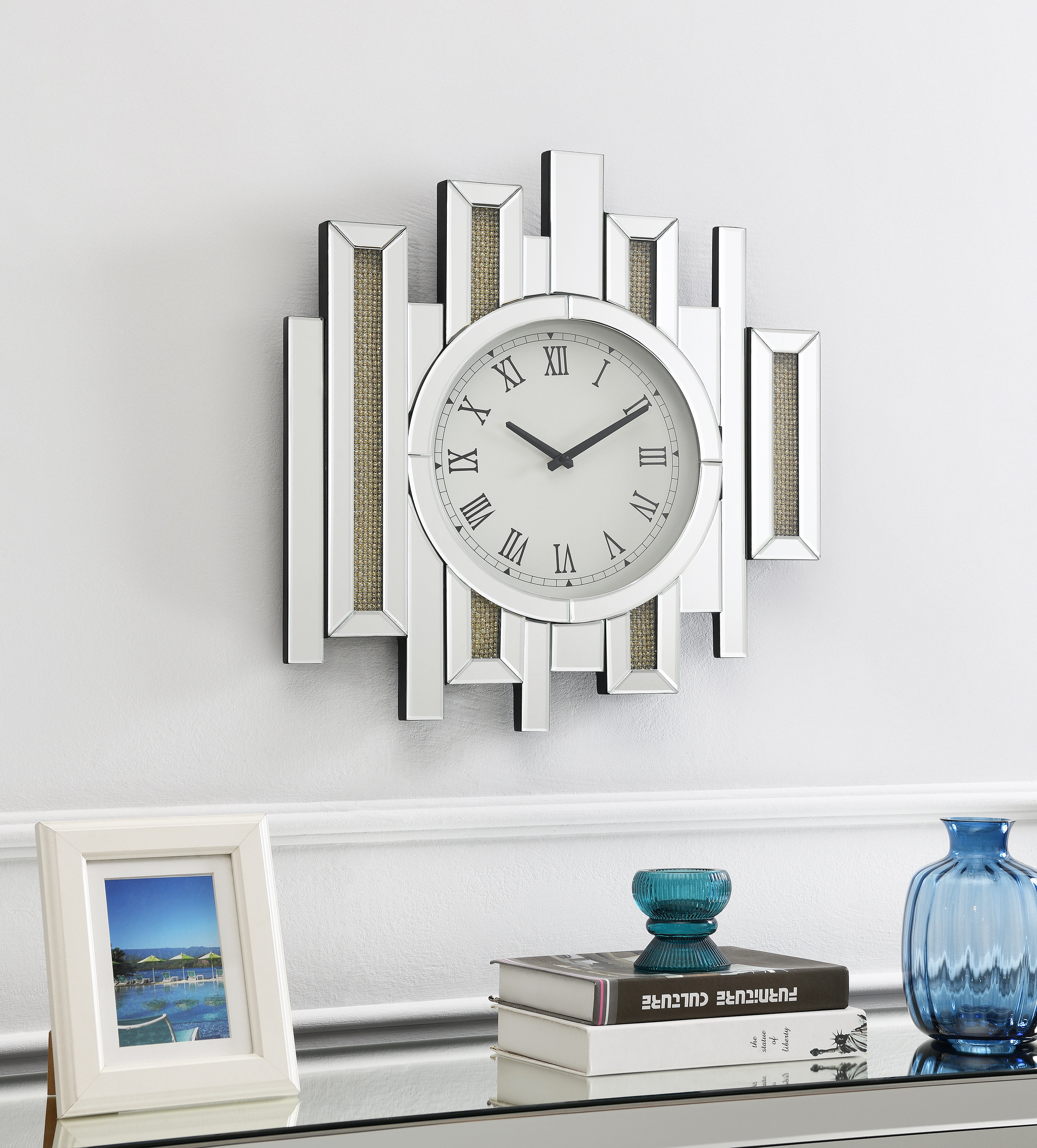 Mercer41 Latosca Glass Wall Clock | Wayfair