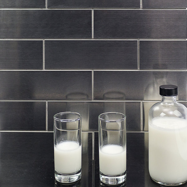 Bond Tile Metal 2" x 6" Metal Look Subway Wall Tile & Reviews | Wayfair