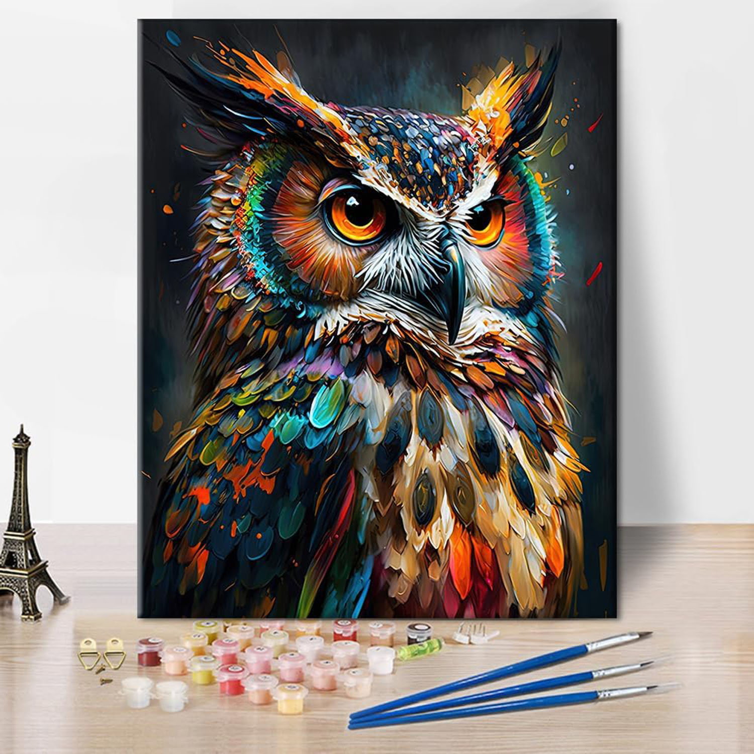 Millwood Pines Animal Paint By Numbers, Abstract Owl Paint By Number ...
