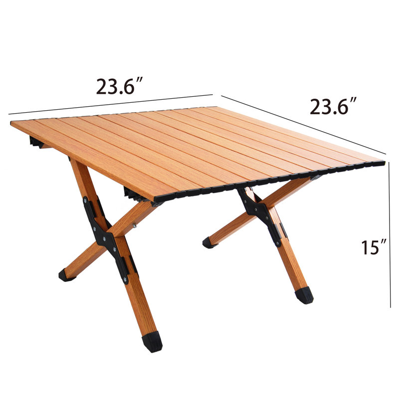 GOODSILO 23.6'' Rectangular Portable Folding Table | Wayfair