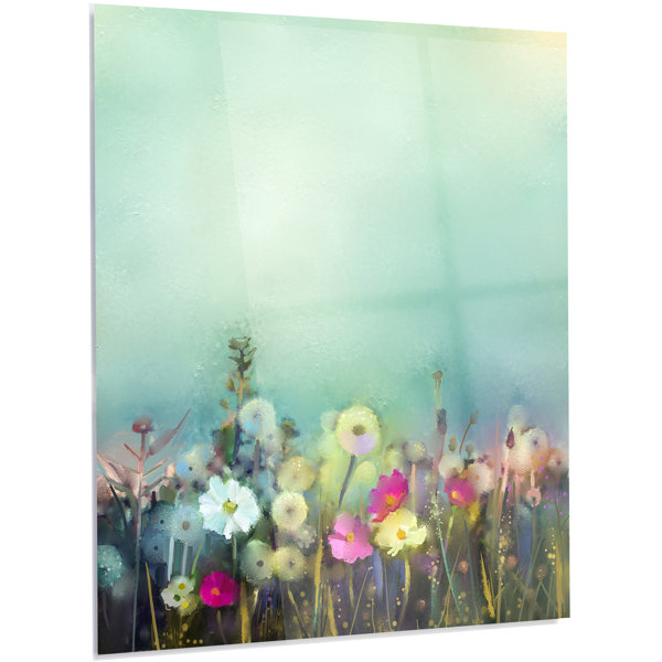 DesignArt " Dandelion Poppy And Daisy Flowers " - Wayfair Canada