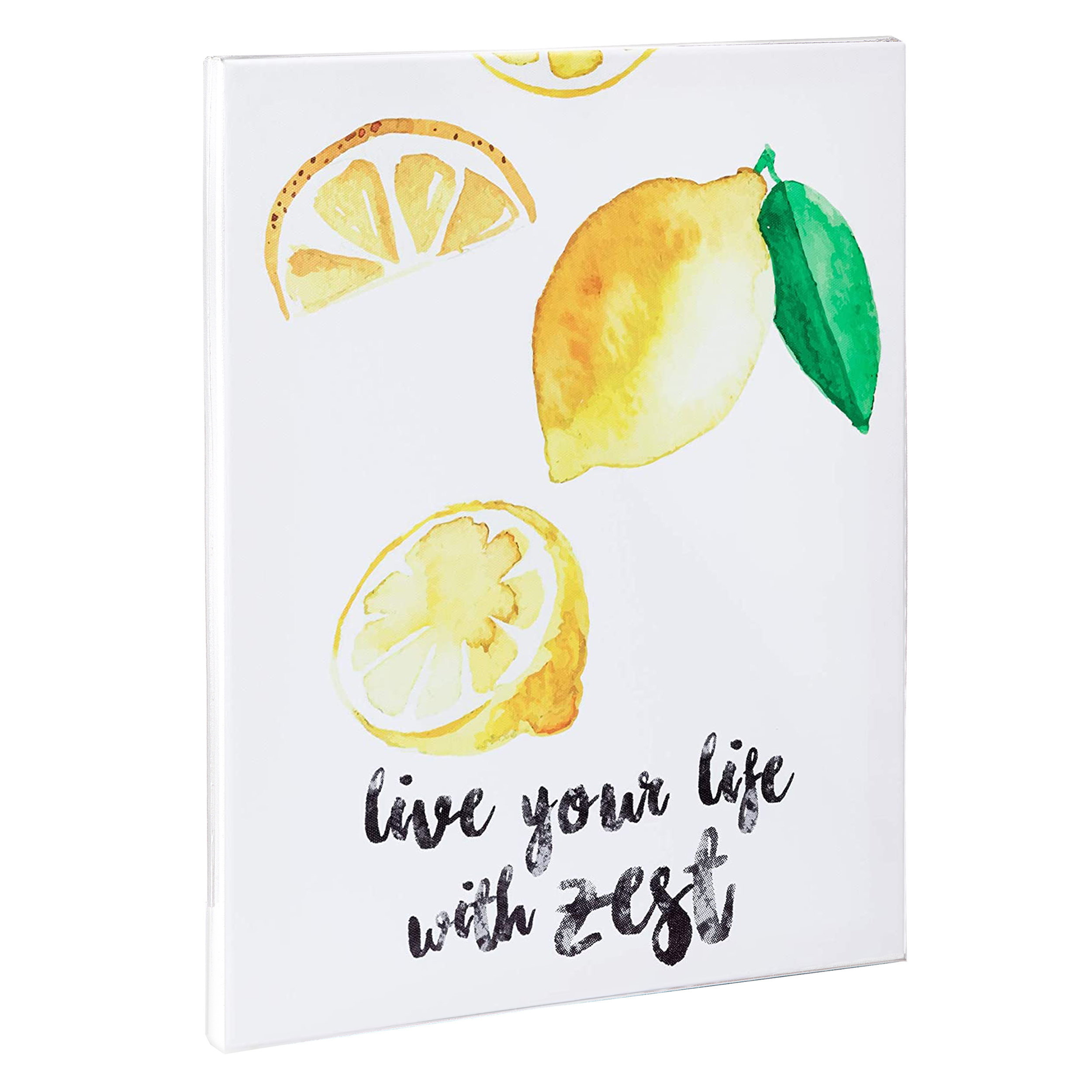 Outshine Co Outshine Lemon Framed Canvas Wall Art 12" X 16" | Positive ...