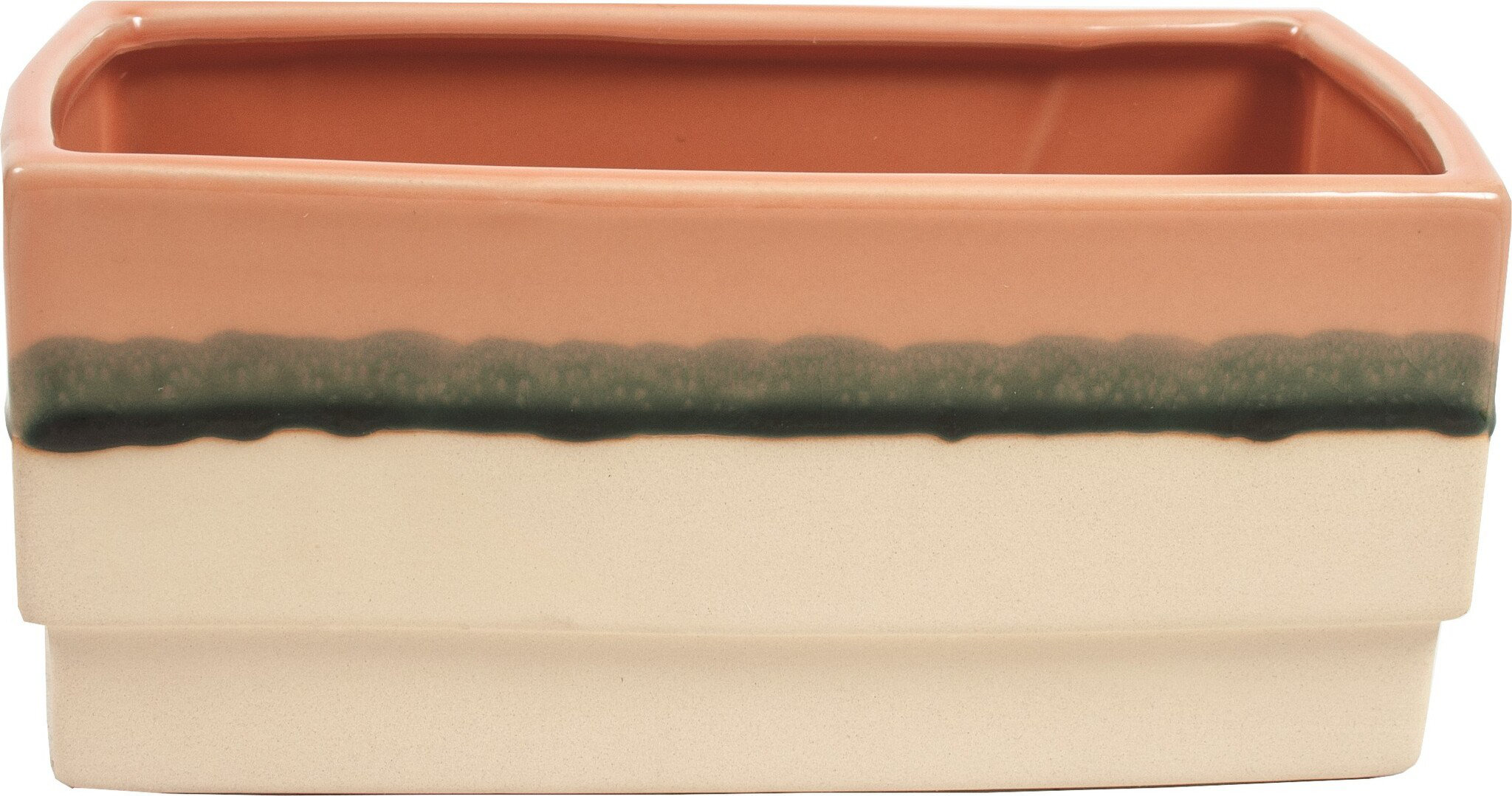 Ebern Designs Gorlicki Pink Rectangular Ceramic Planter | Wayfair