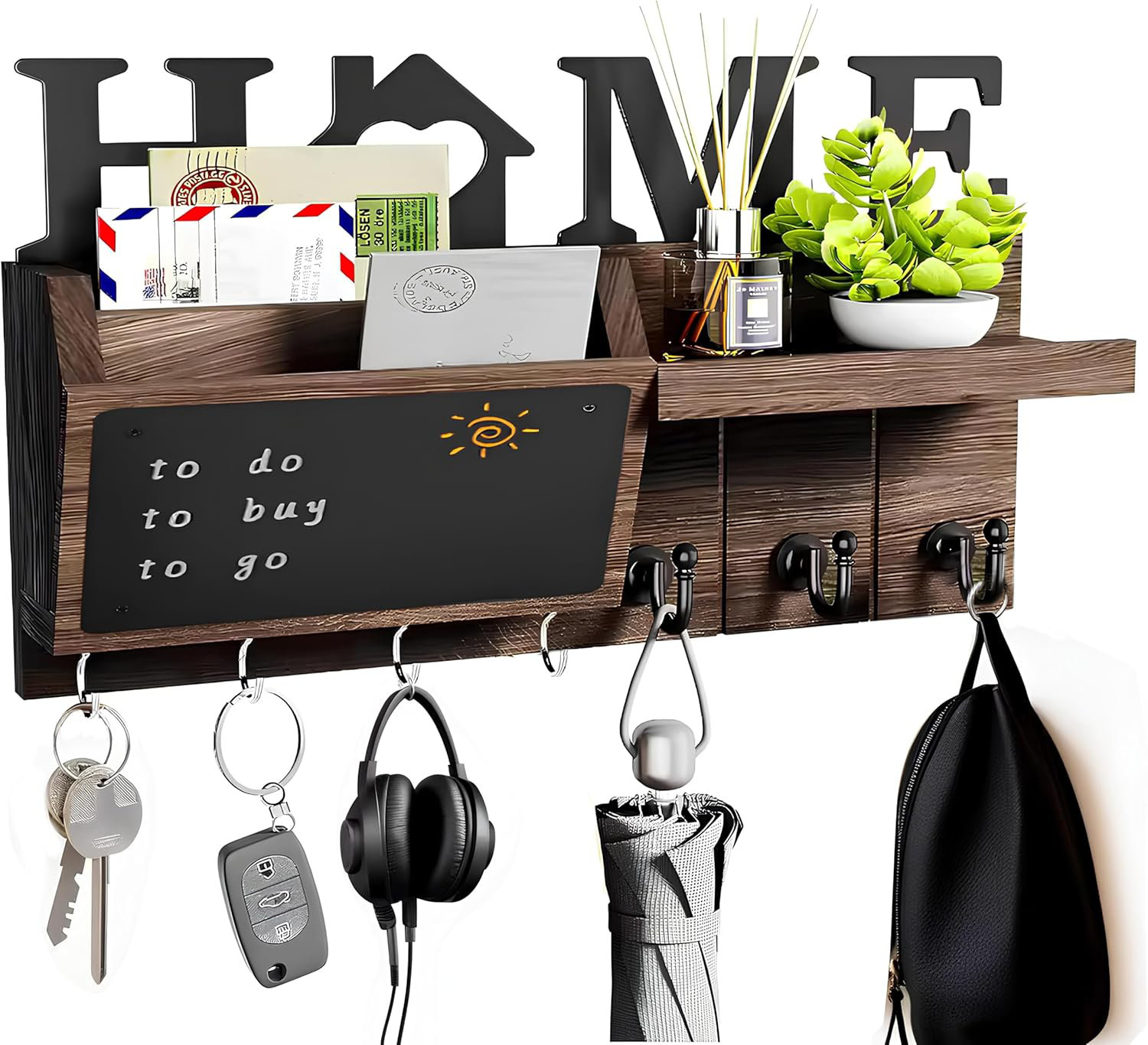 MCKINNON HOME FURNISHINGS, INC. Key Holder With Home Decoration,Mail ...