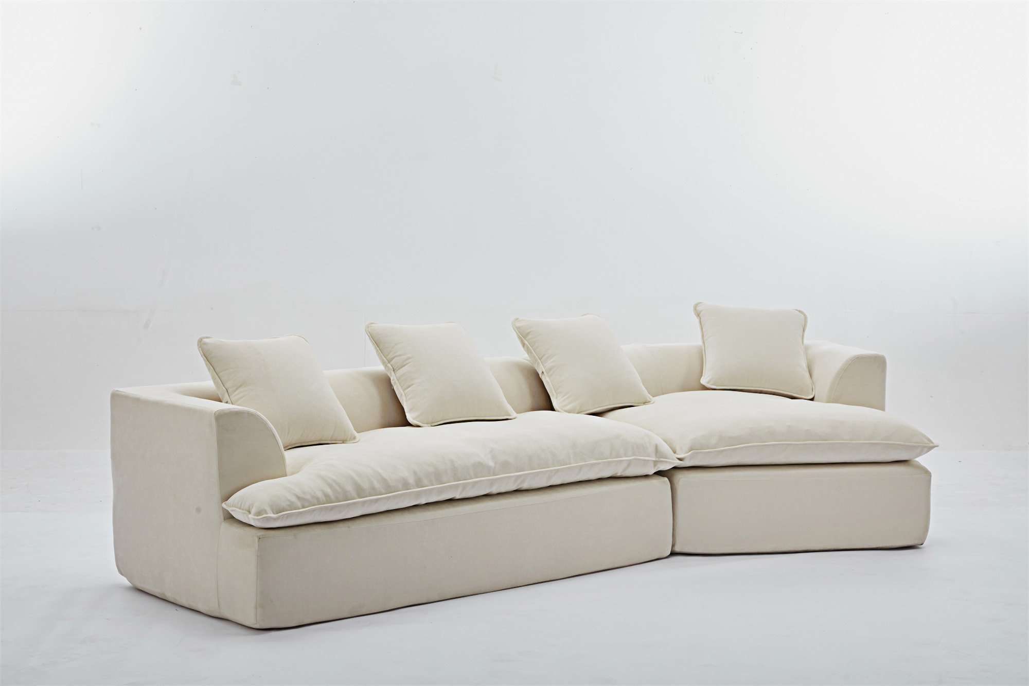 Latitude Run® Modular Cushions Sofa Movable Ottoman | Wayfair