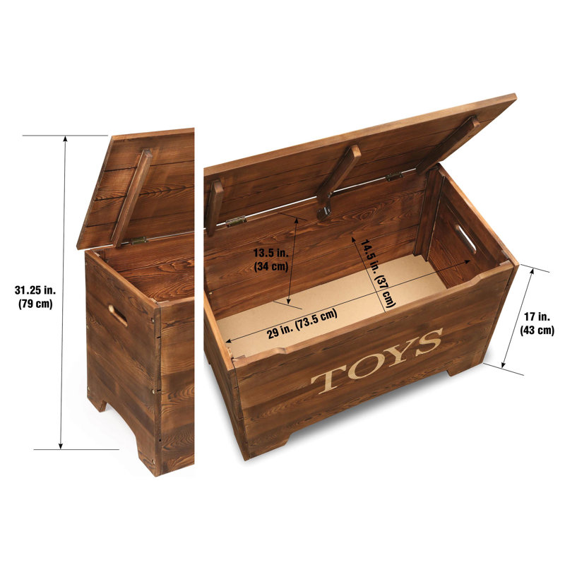 Redwood Rover Cason Manufactured + Solid Wood Toy Box & Reviews | Wayfair