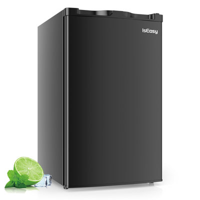 IsEasy 4.4 Cubic Feet Portable Freestanding Mini Fridge with Freezer ...