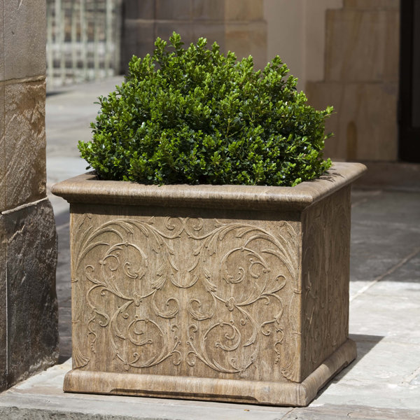 Campania International, Inc Arabesque Cast Stone Planter Box | Wayfair