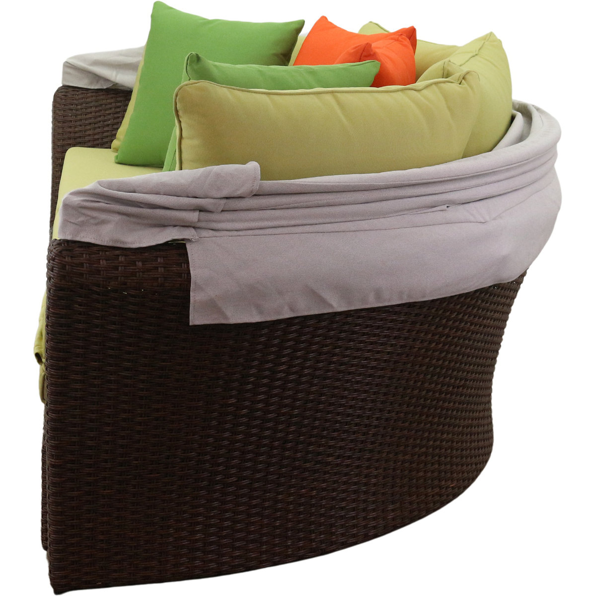 Brayden Studio® Linton Modern Outdoor Expandable Oval Daybed | Wayfair