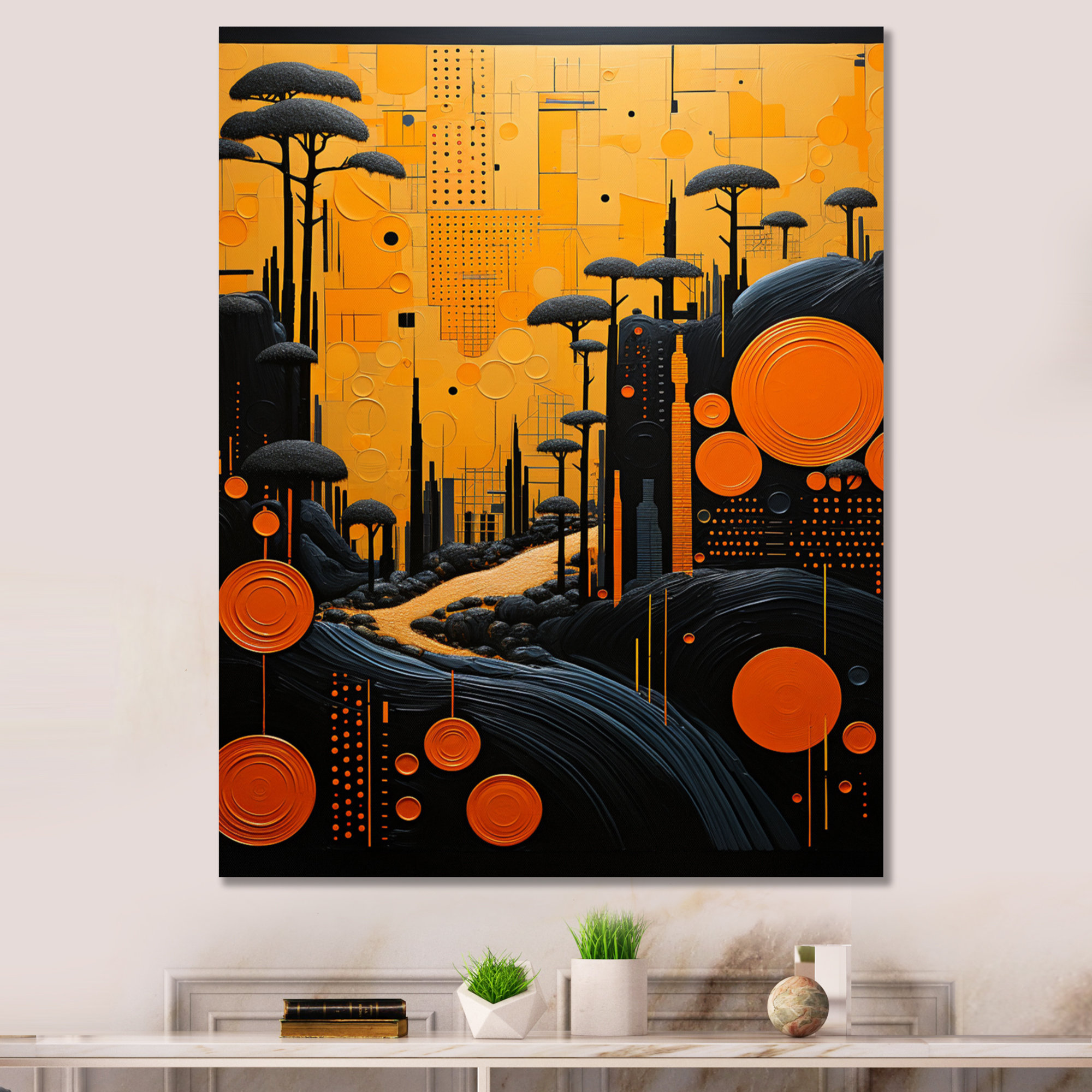 Wrought Studio™ Fadra African Tribal Rhythms Pastoral I - Wrapped ...