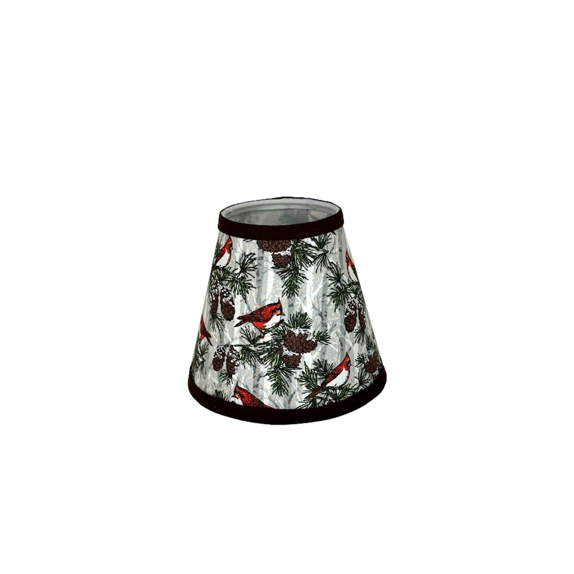 Ophelia & Co. Cardinals And Pinecones Clip-on Lamp Shade | Wayfair