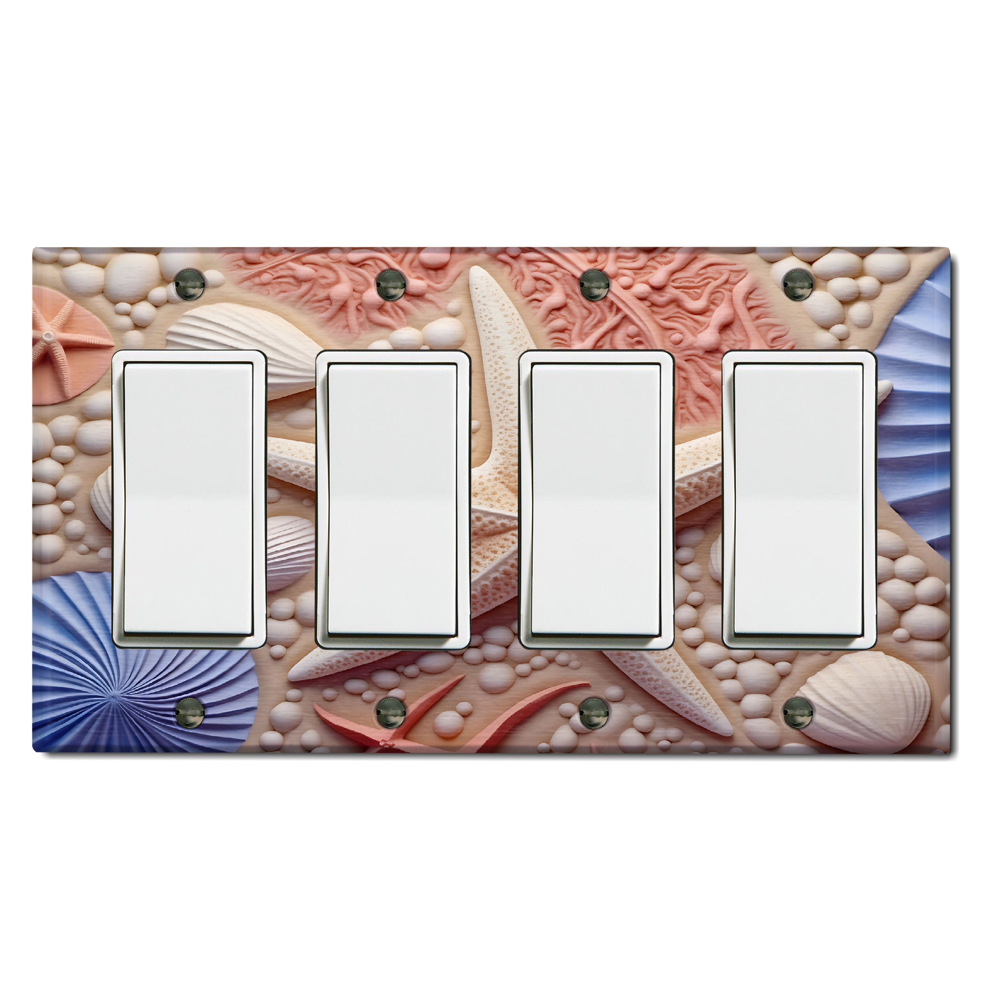 WorldAcc Nature Themed 4 - Gang Wall Plate | Wayfair
