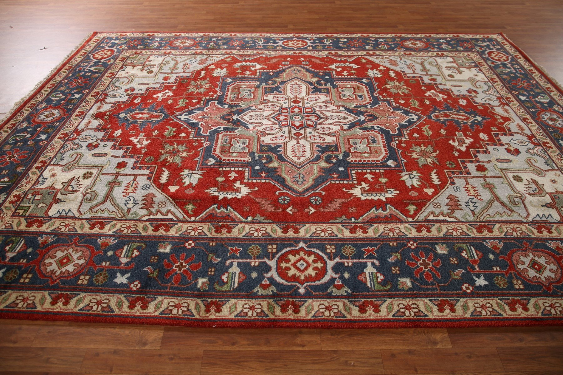 Rugsource Geometric Wool Traditional Oriental Area Rug 9x12 | Wayfair