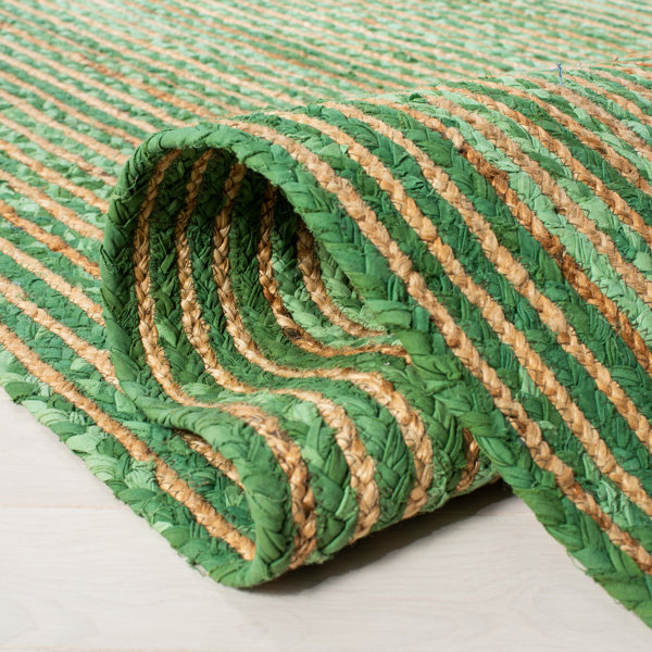 Mistana™ Demartini Flatweave Green/Natural Rug & Reviews | Wayfair
