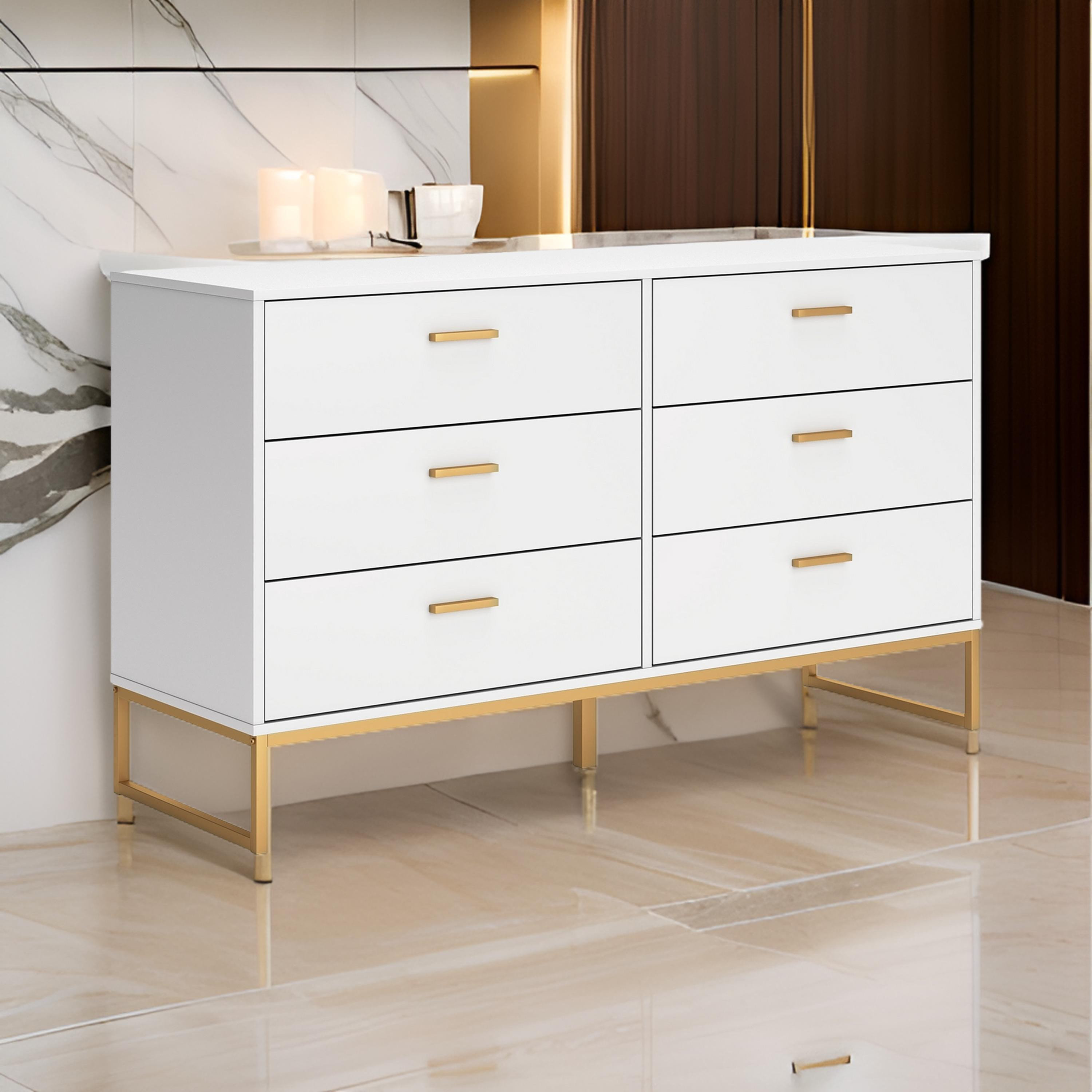 Latitude Run® Bosnjak 6 Drawer 59.02" W Double Dresser & Reviews | Wayfair