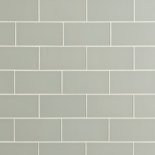 WS Tiles Premium 3" x 6" Straight Edge Glass Mosaic Subway Tile ...
