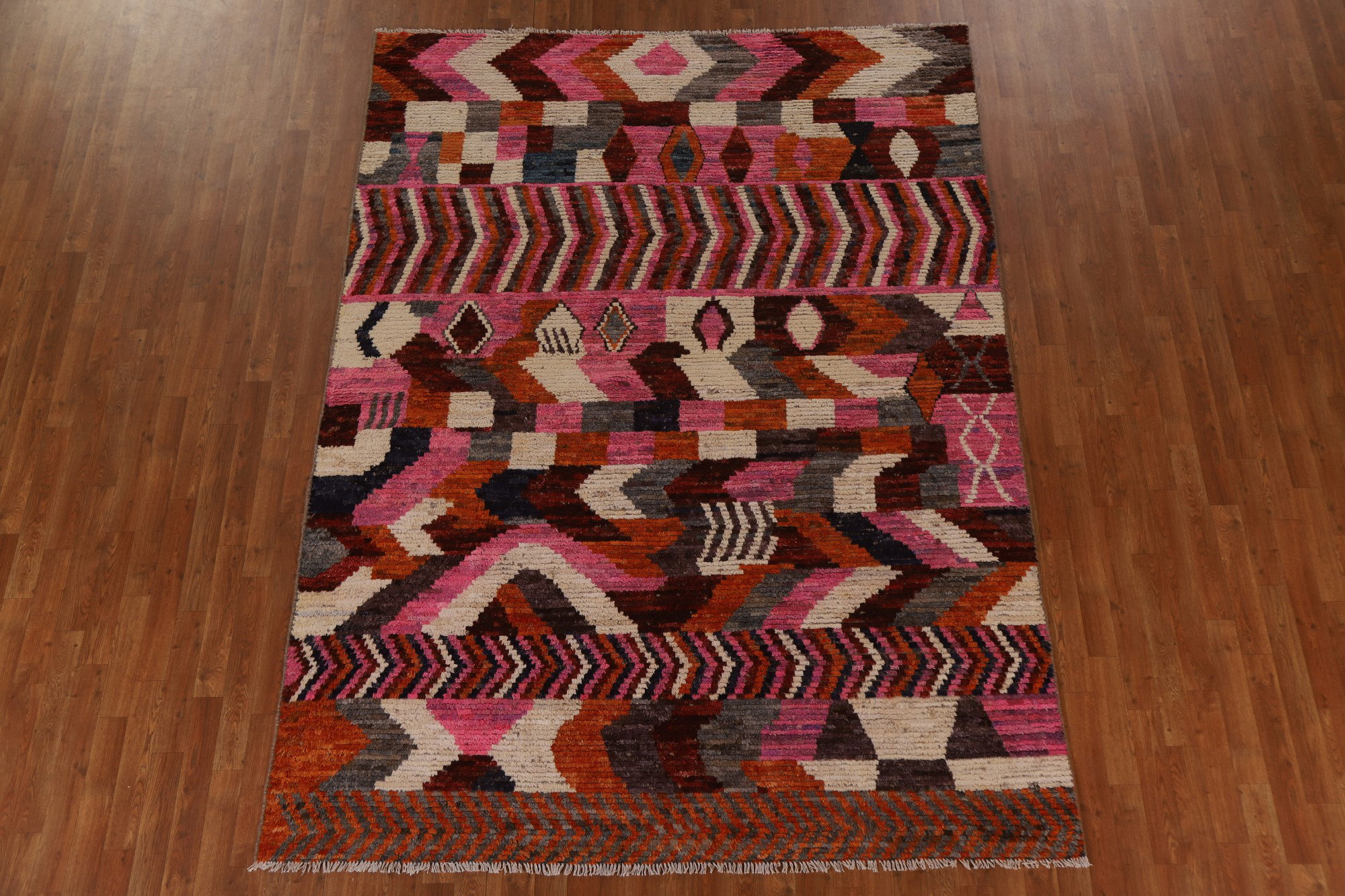 Rugsource Handmade Wool Moroccan Area Rug 7X9 | Wayfair