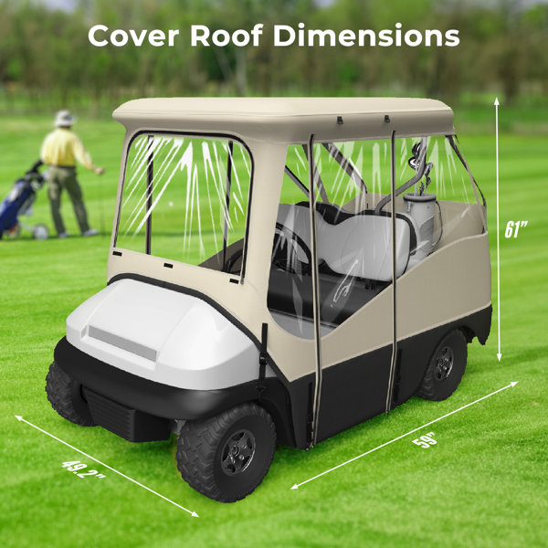 RVMasking Golf Cart Rain Zippler Golf Cart Cover | Wayfair