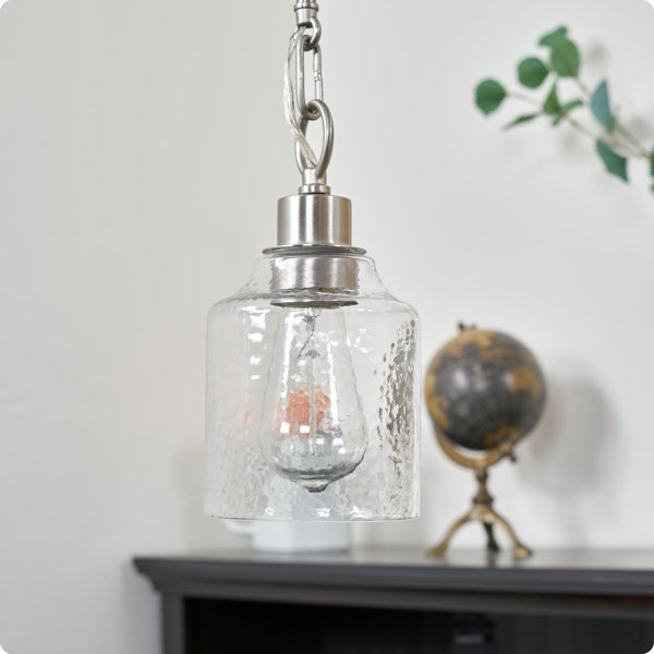 Breakwater Bay 5" Glass Hammered Shade | Wayfair