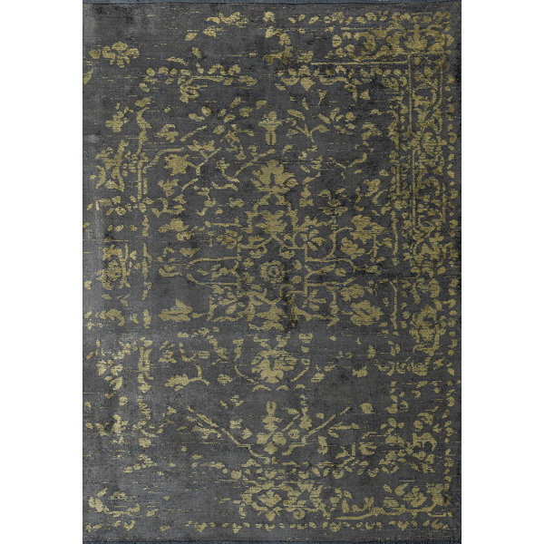 Latitude Vive Genoa Oriental Machine Woven Green Area Rug | Wayfair.co.uk