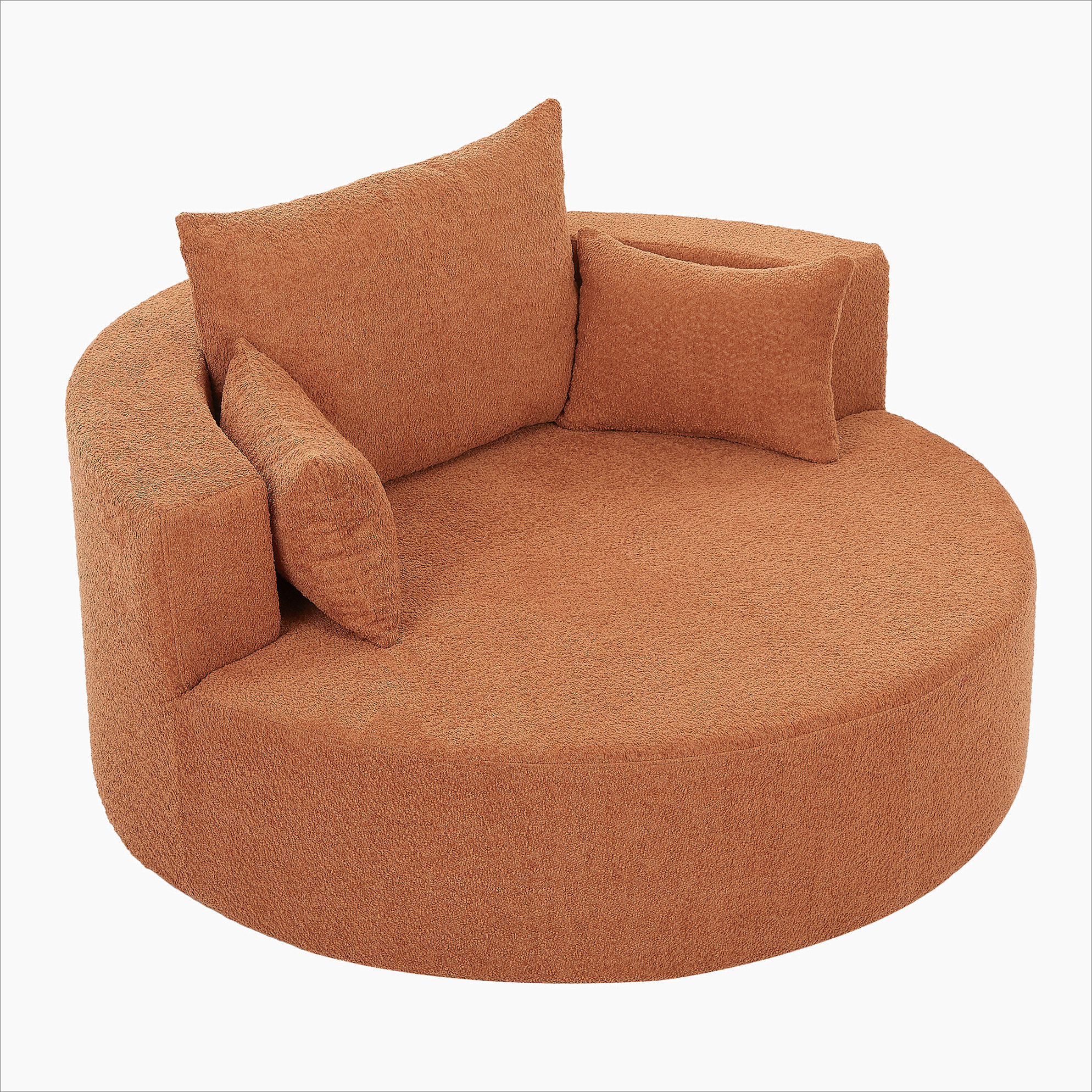 Hokku Designs 360° Swivel Chair Accent Barrel Chair Swivel Round Sofa ...