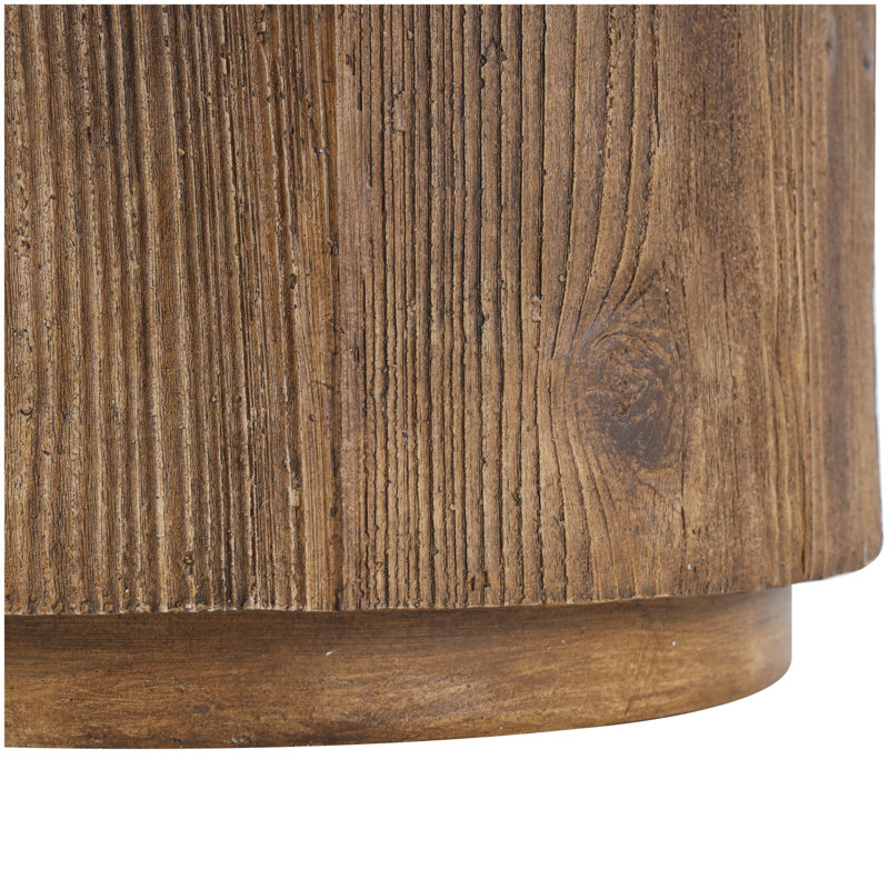 Joss & Main Magnesium Oxide Block Outdoor Accent Table with Natural ...