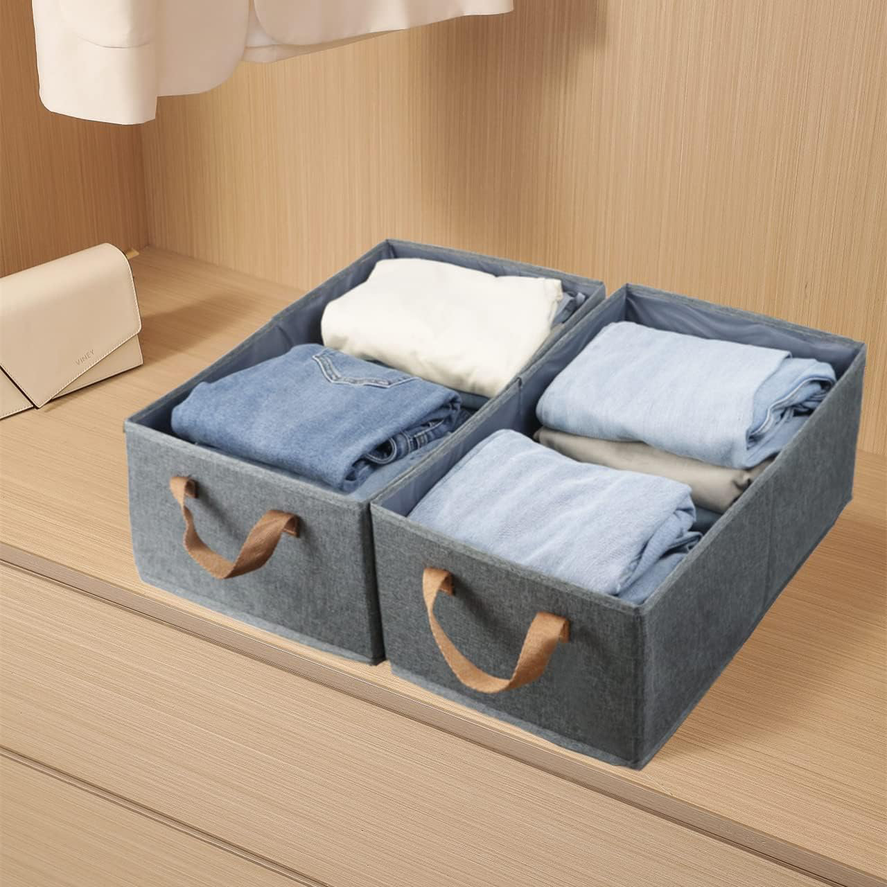 Rebrilliant 3PCS Closet Organizers And Storage, Collapsible Storage ...