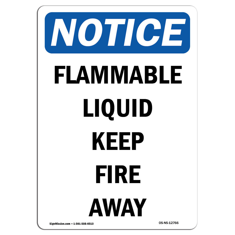 SignMission Flammable Liquid Keep Fire Away Sign | Wayfair