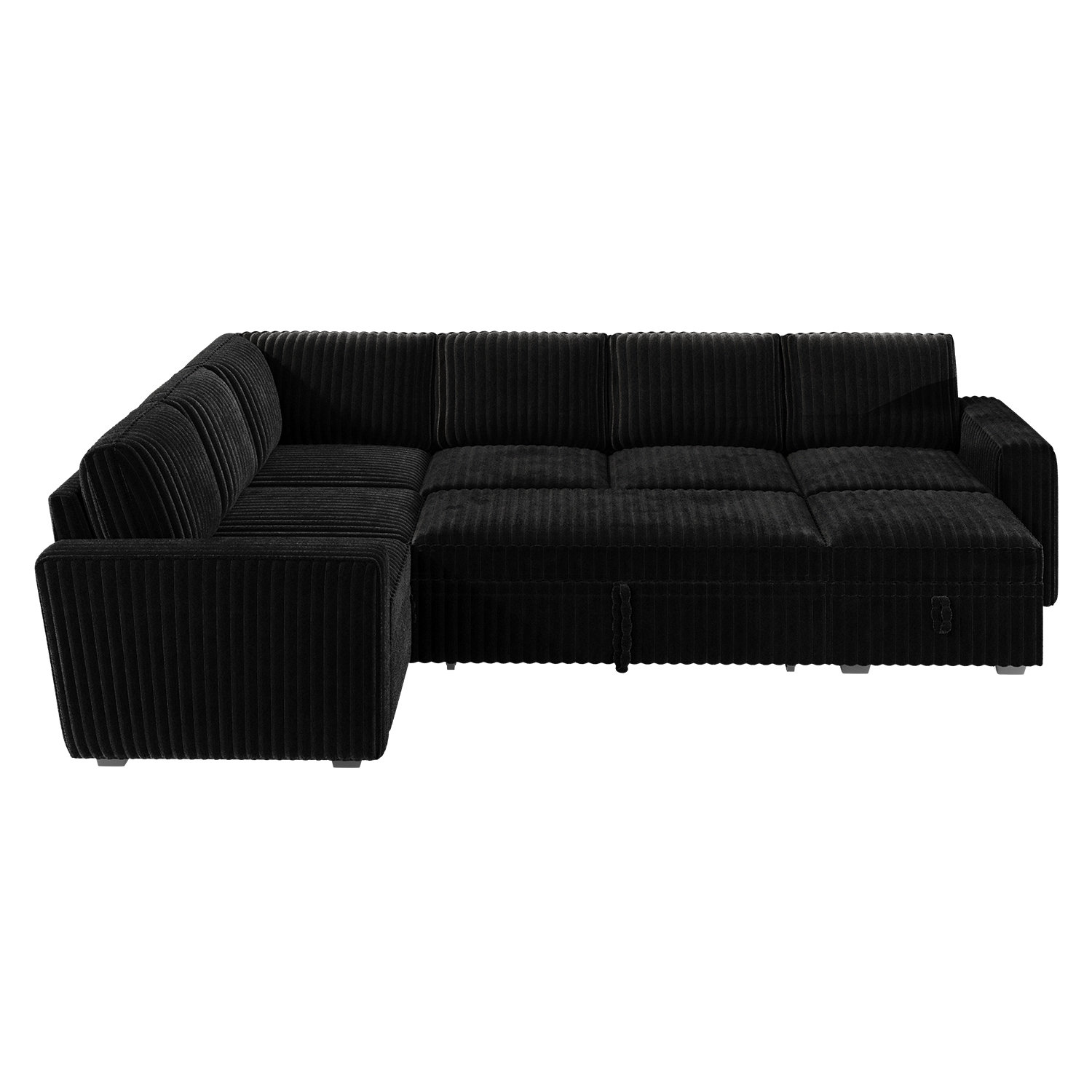 Mercer41 U Shaped Sleeper Corner Sectional Pull Out Sofa Bed With ...