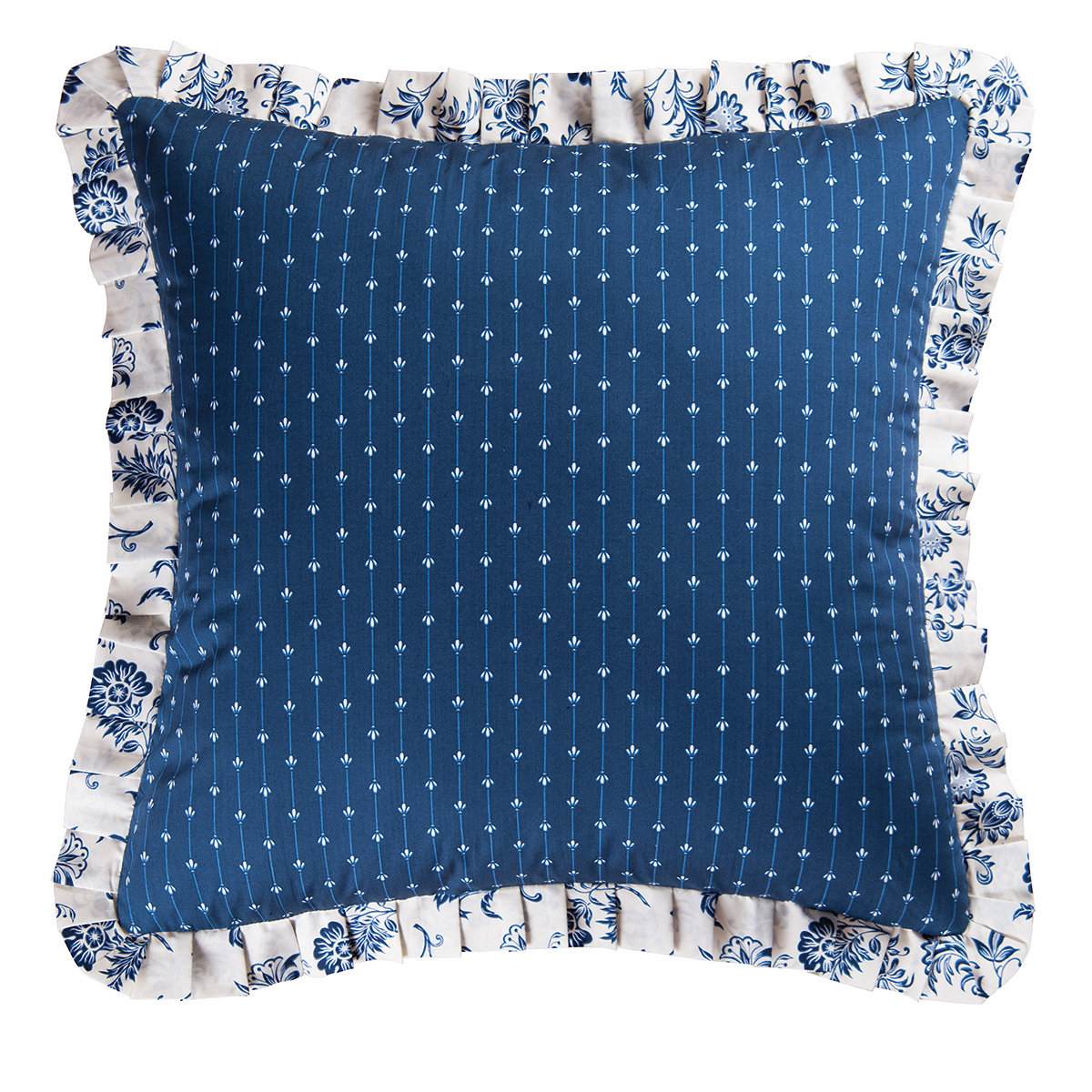 C&F Home Colonial Williamsburg Stafford Ruffle Cotton Euro Sham | Wayfair