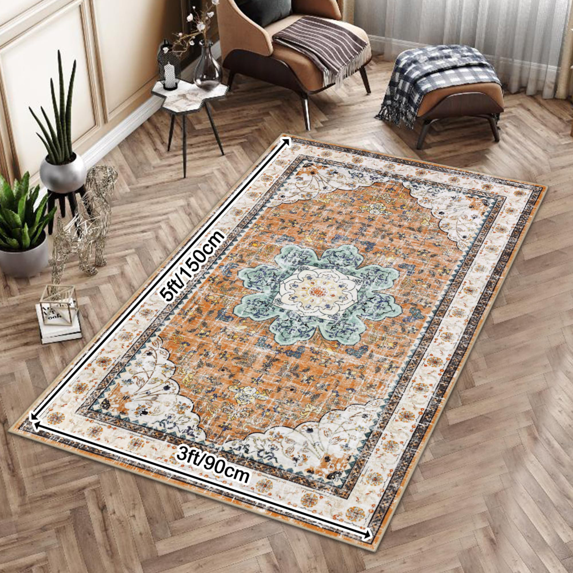 PEROTIX Bohemian Vintage Area Rug | Wayfair