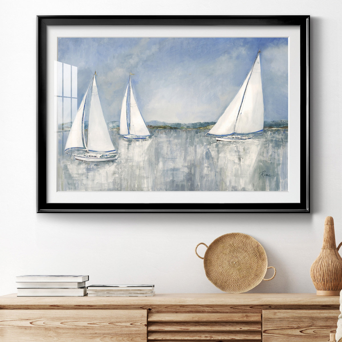 Breakwater Bay Catching The Breeze Premium Framed Print - Ready To Hang ...