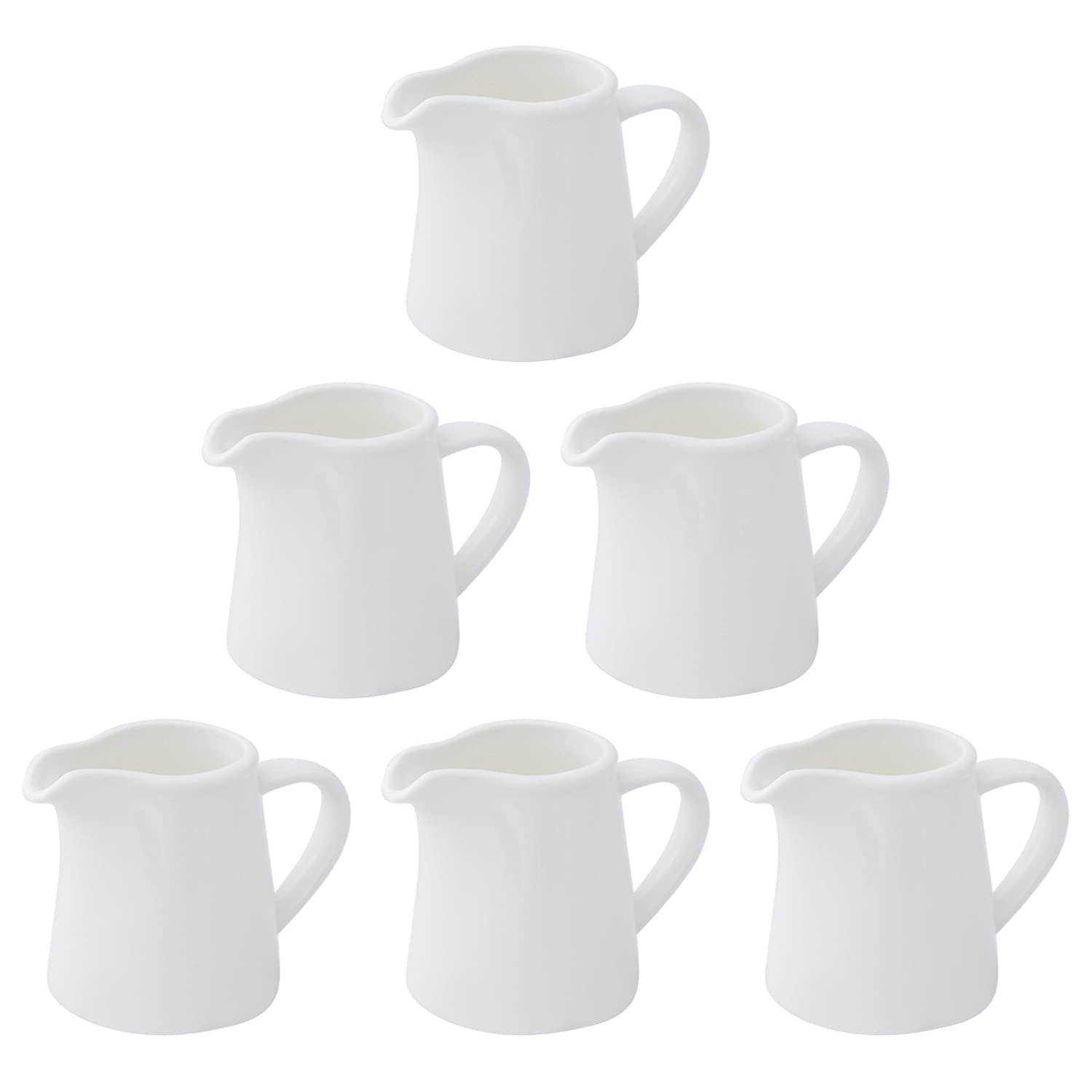 Stack man 4.5 Oz Ceramic Cream Jugs, Small Creamer Pitcher With Handle ...
