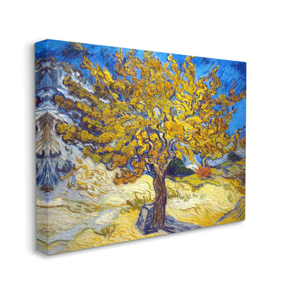 Stupell Industries 'Golden Tree Blue Yellow Van Gogh Classical' by ...