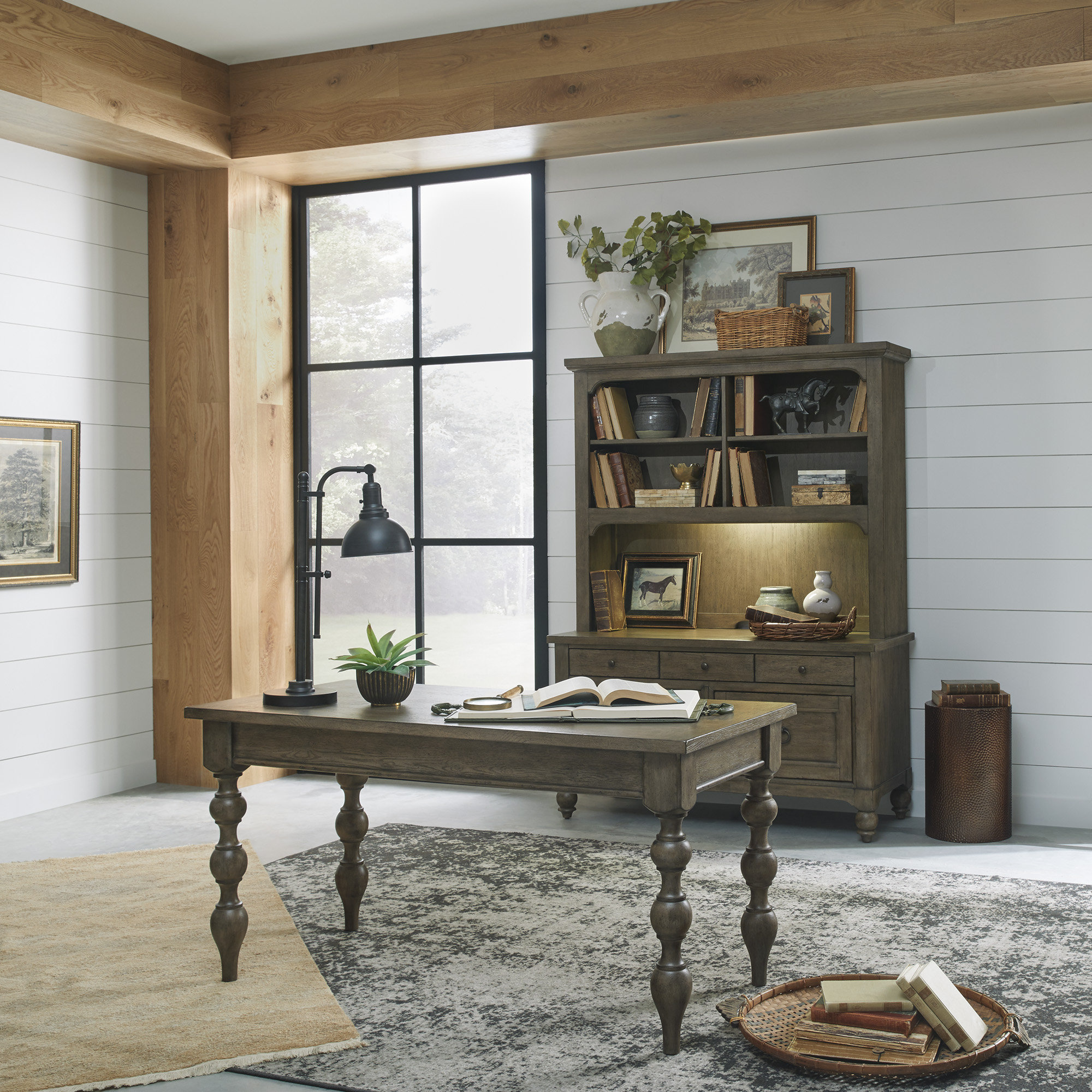 Lark Manor Aisja 3 Piece Office Desk Set w/ Hutch & Reviews - Wayfair ...