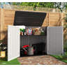 Decksplore 360 Gallons Resin Storage Cabinet With Floor And Double ...